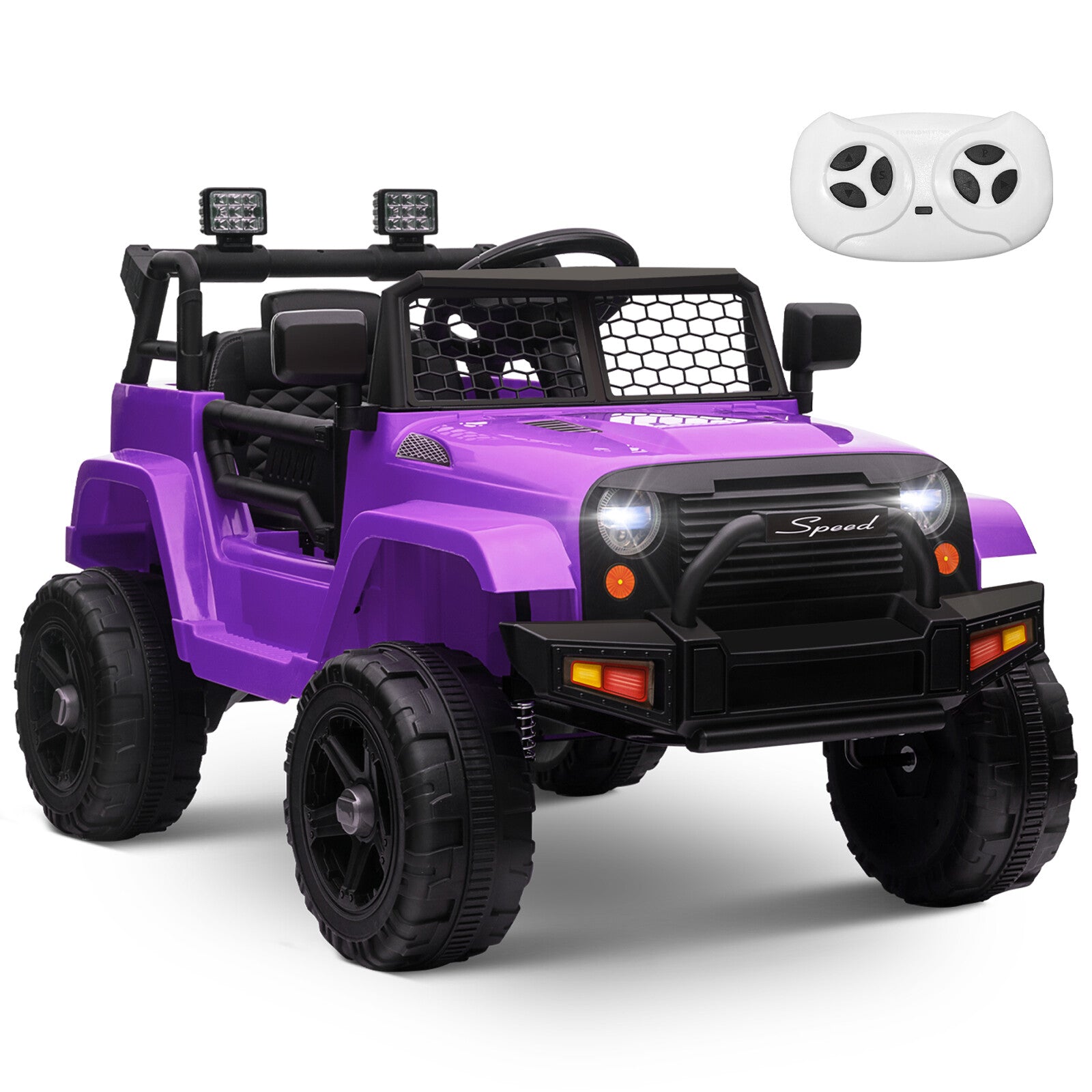 ZEOPHOL 12V Kids Car Power Wheels Ride-on Truck Vehicle Remote Control ...