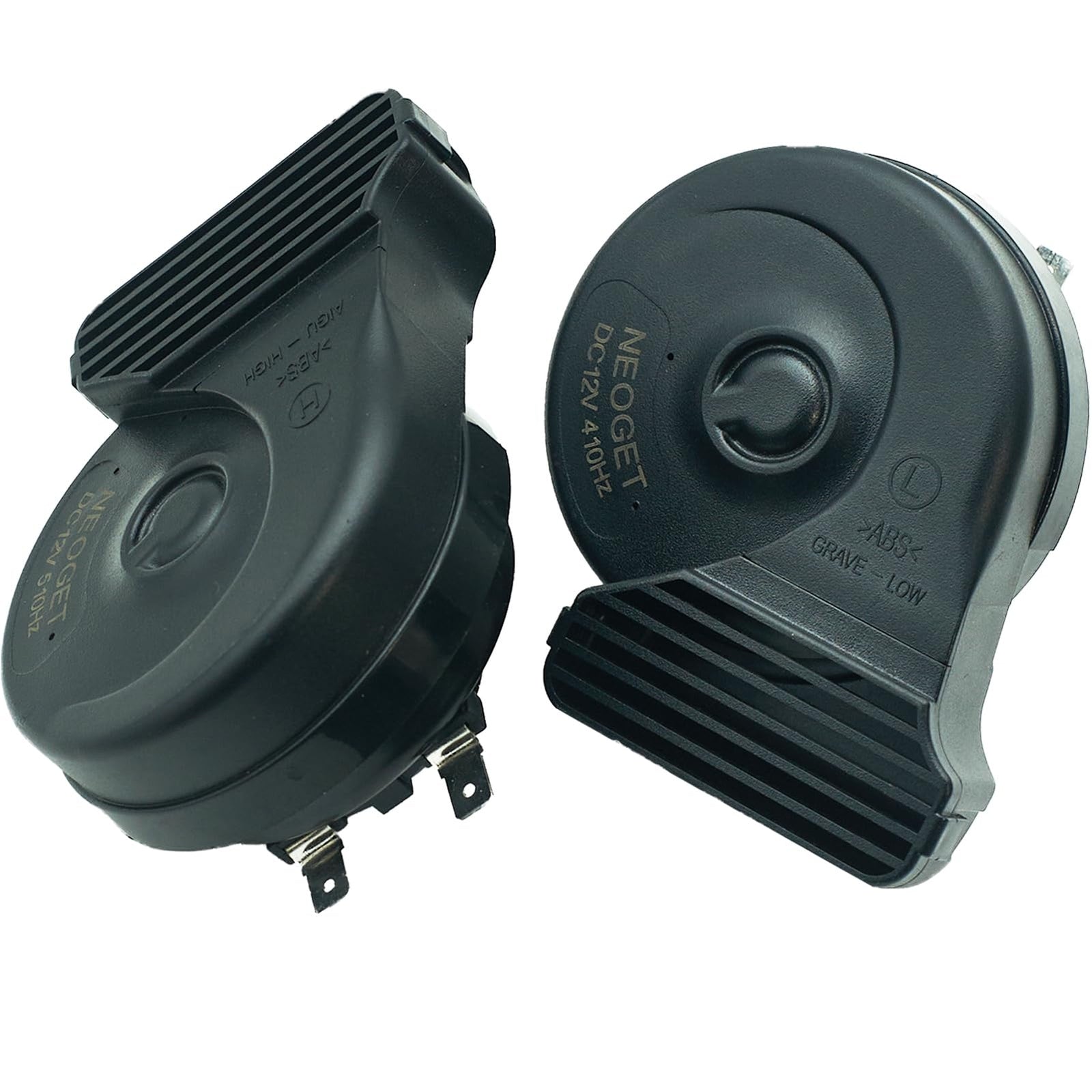 Universal 12V Compact Car Horn Kit with Loud Double Pitch and Deep Bas