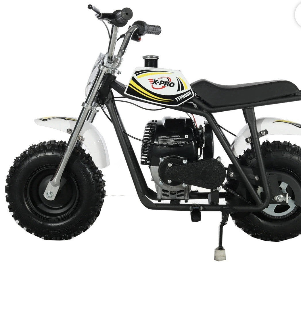 Typhoon 40cc Gas-Powered 4-Stroke Mini Dirt Bike with Pull Start for K