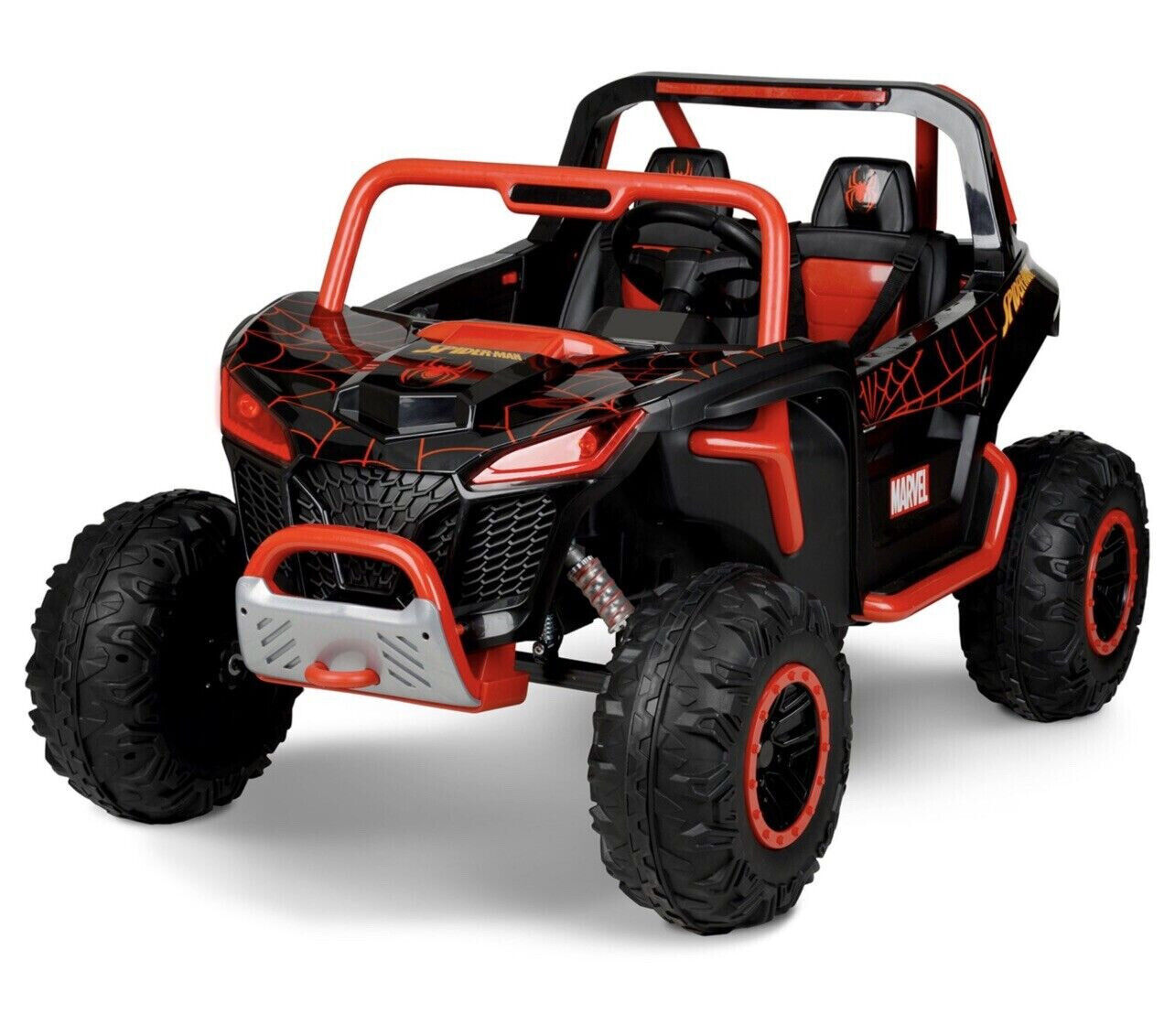 12-Volt Spiderman UTV Ride-On with Real Doors and Two Seats - Brand Ne