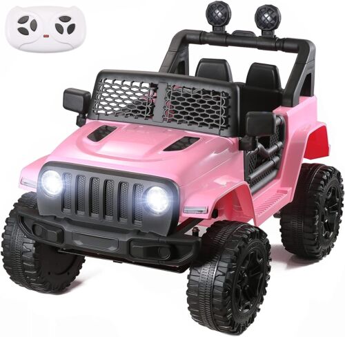 12V Electric Ride On Jeep Toy Car with USB, Bluetooth, and Remote Cont