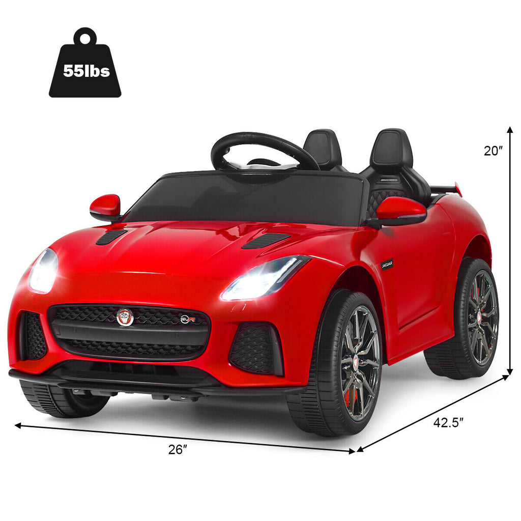 12V Jaguar F Type SVR Licensed Kids Ride On Car with MP3 Player and Li