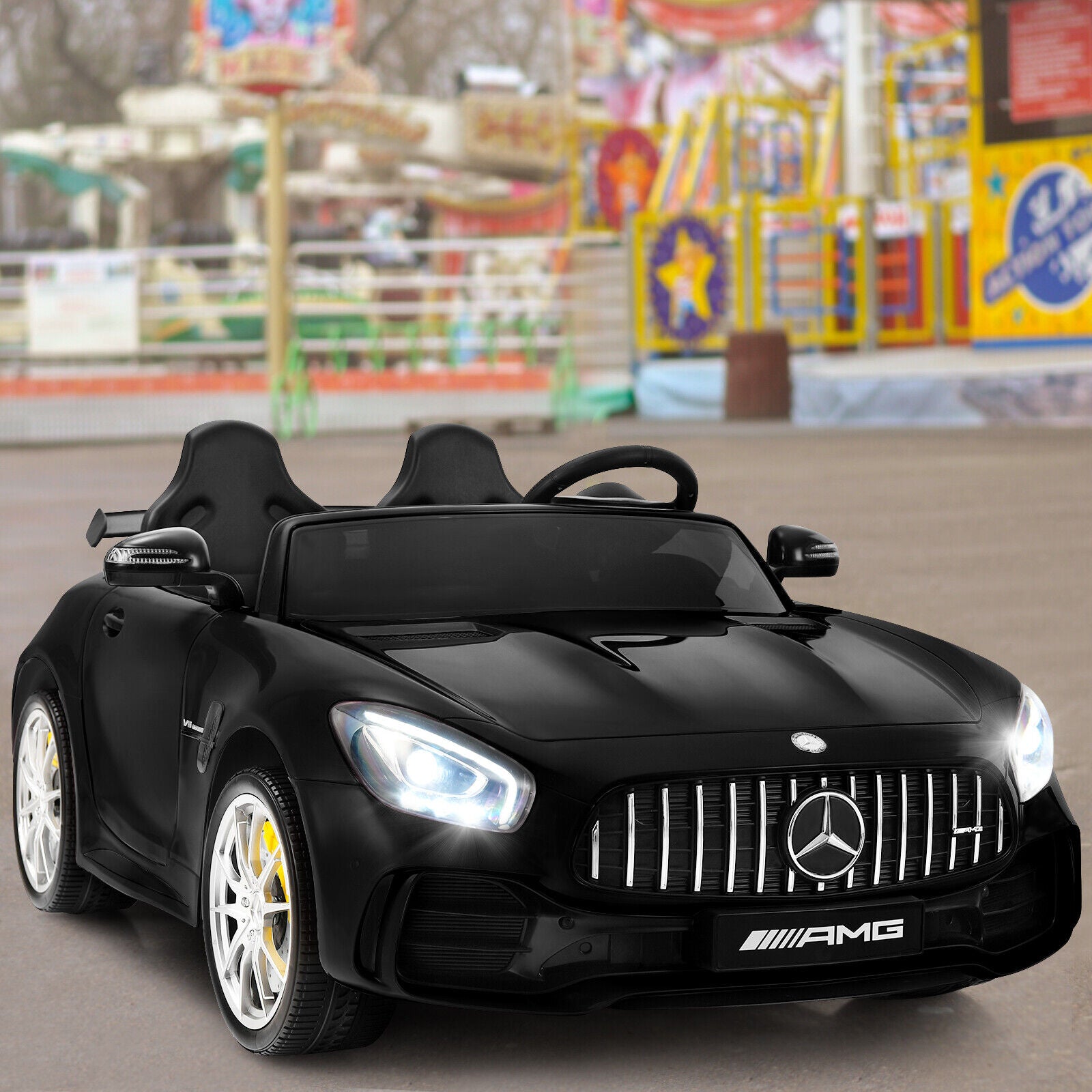 12V Mercedes Benz AMG GTR Kids Ride On Car with Remote Control and LED