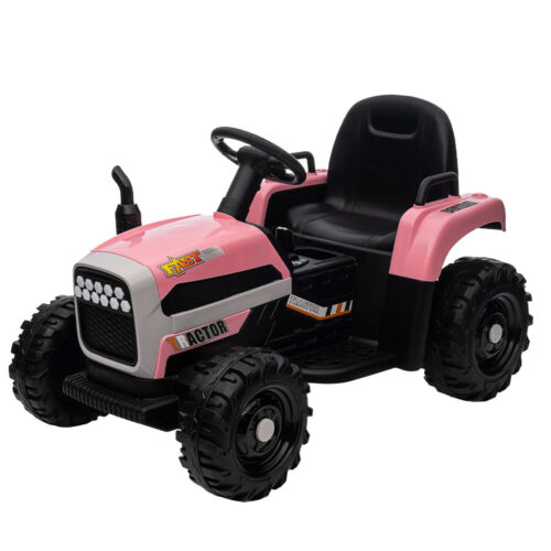 3-Speed Electric Ride-On Tractor for Kids with Trailer and Remote Cont