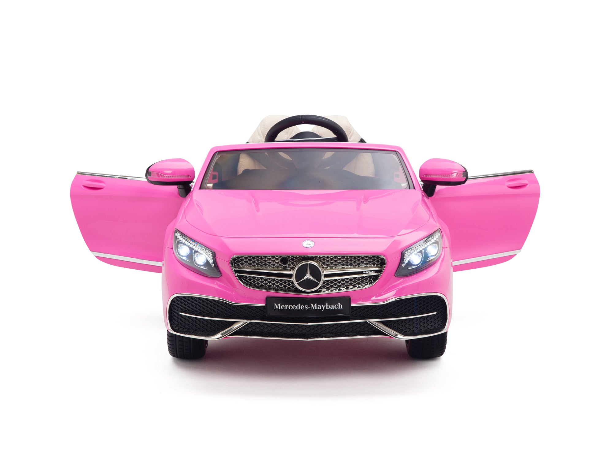 Pink Princess Mercedes Ride On Car For Girls W/Magic Cars® Wireless Pa