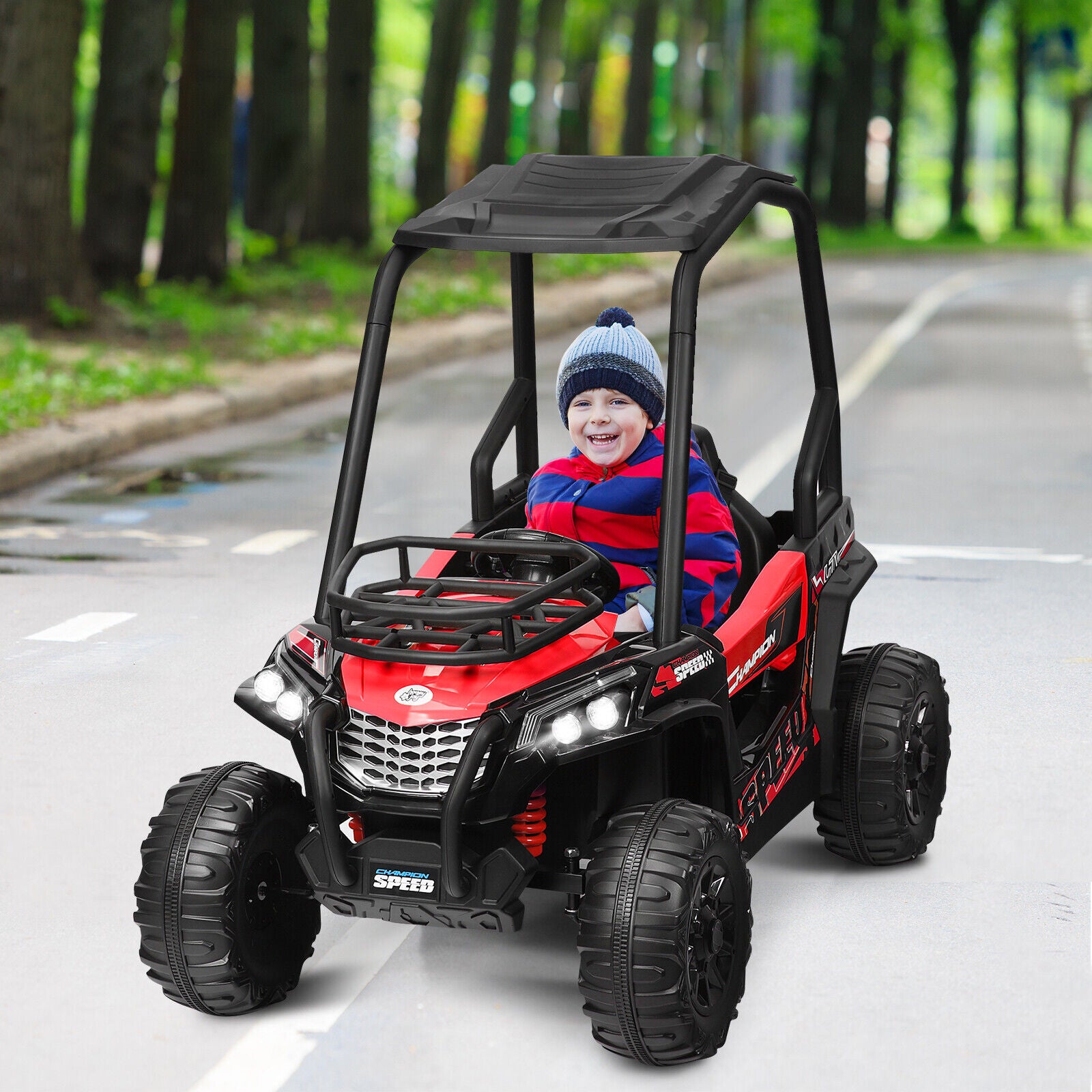 Adventure-Ready 12V Off-Road UTV Truck for Kids with RC Control, MP3 P