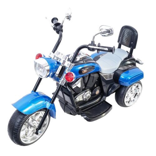 Chopper Style 3-Wheel Electric Motorcycle for Kids - Powered by 6V Bat