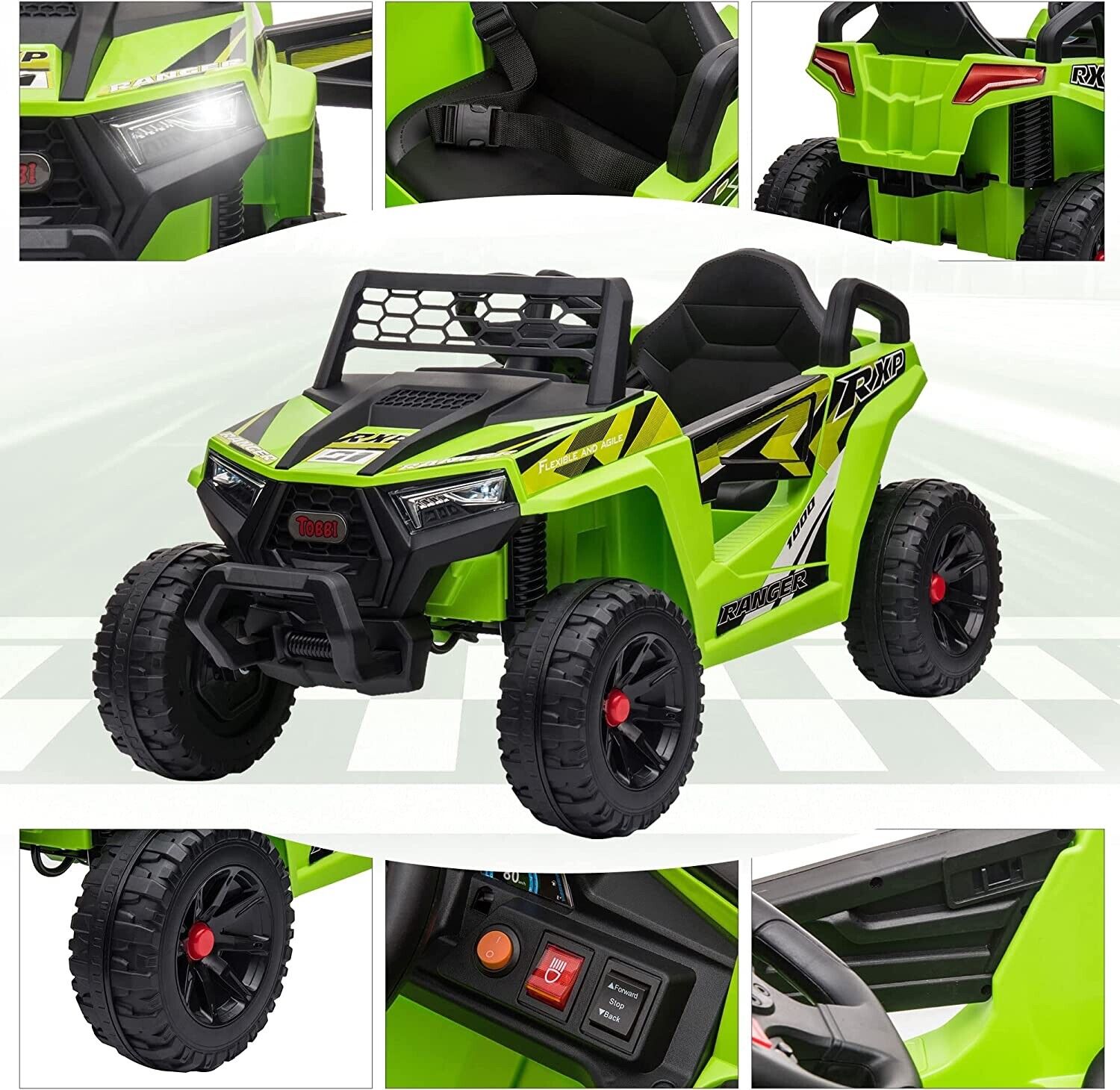 Electric Off-Road UTV Truck for Kids: 12V Ride-On with Forward and Rev
