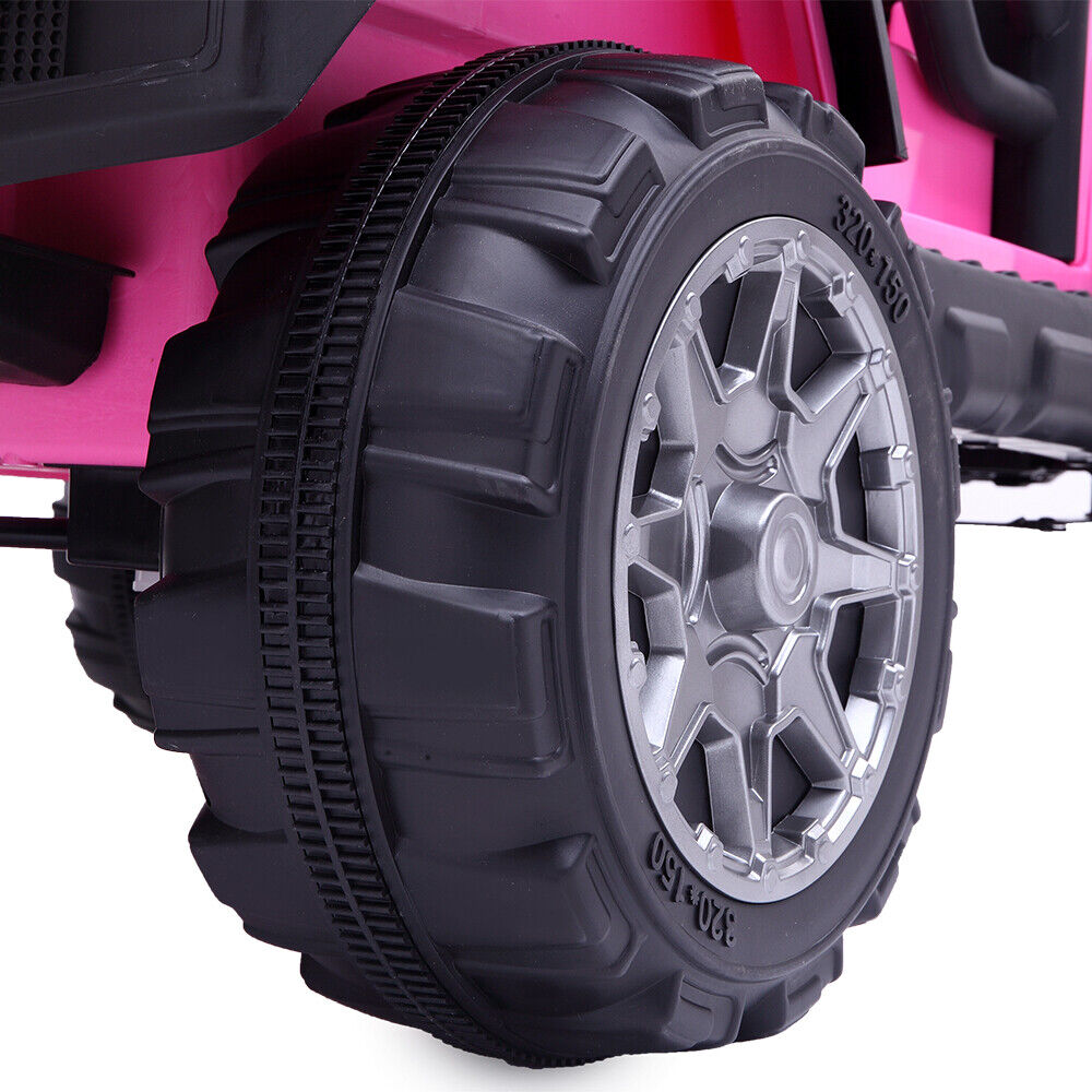 Electric Pink Jeep for Kids with Remote Control and Rechargeable Batte