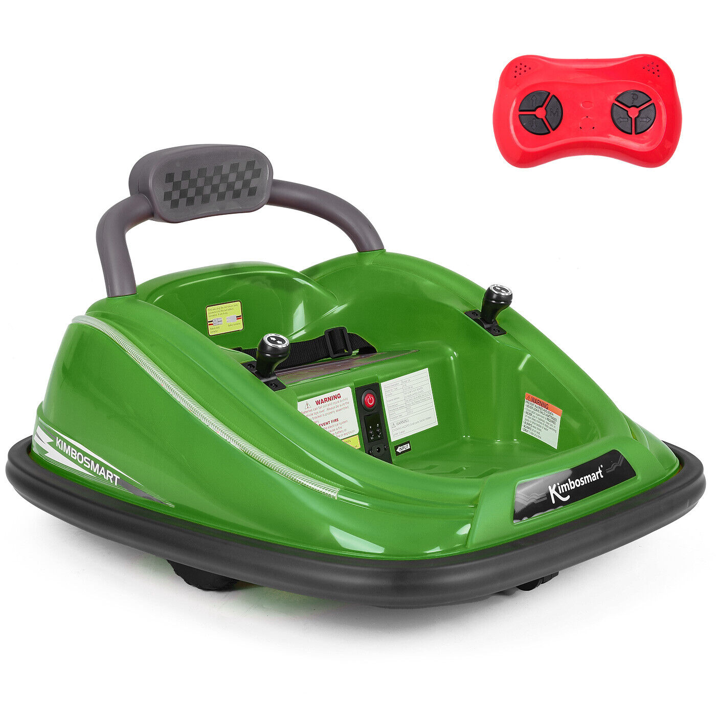 Interactive 6V Bumper Car for Kids with Remote Control, Flashing Light