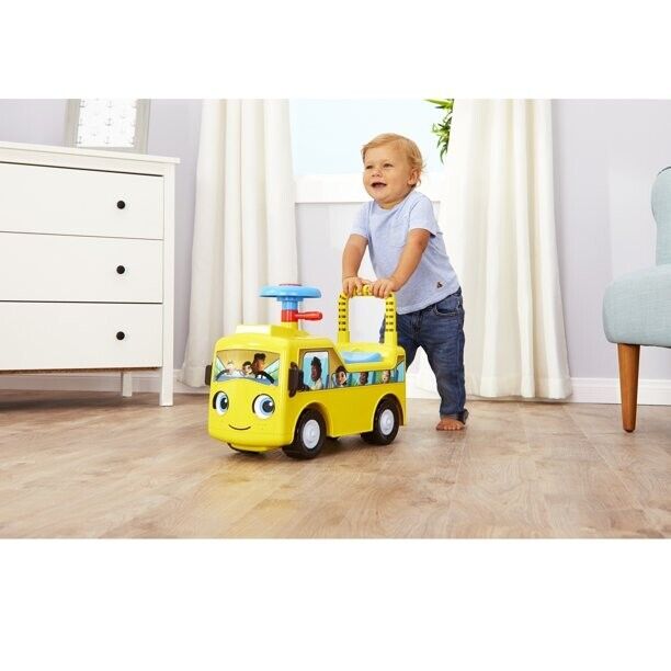 Interactive Push Car Toy for Toddlers: Wheels on the Bus Ride-On Fun f