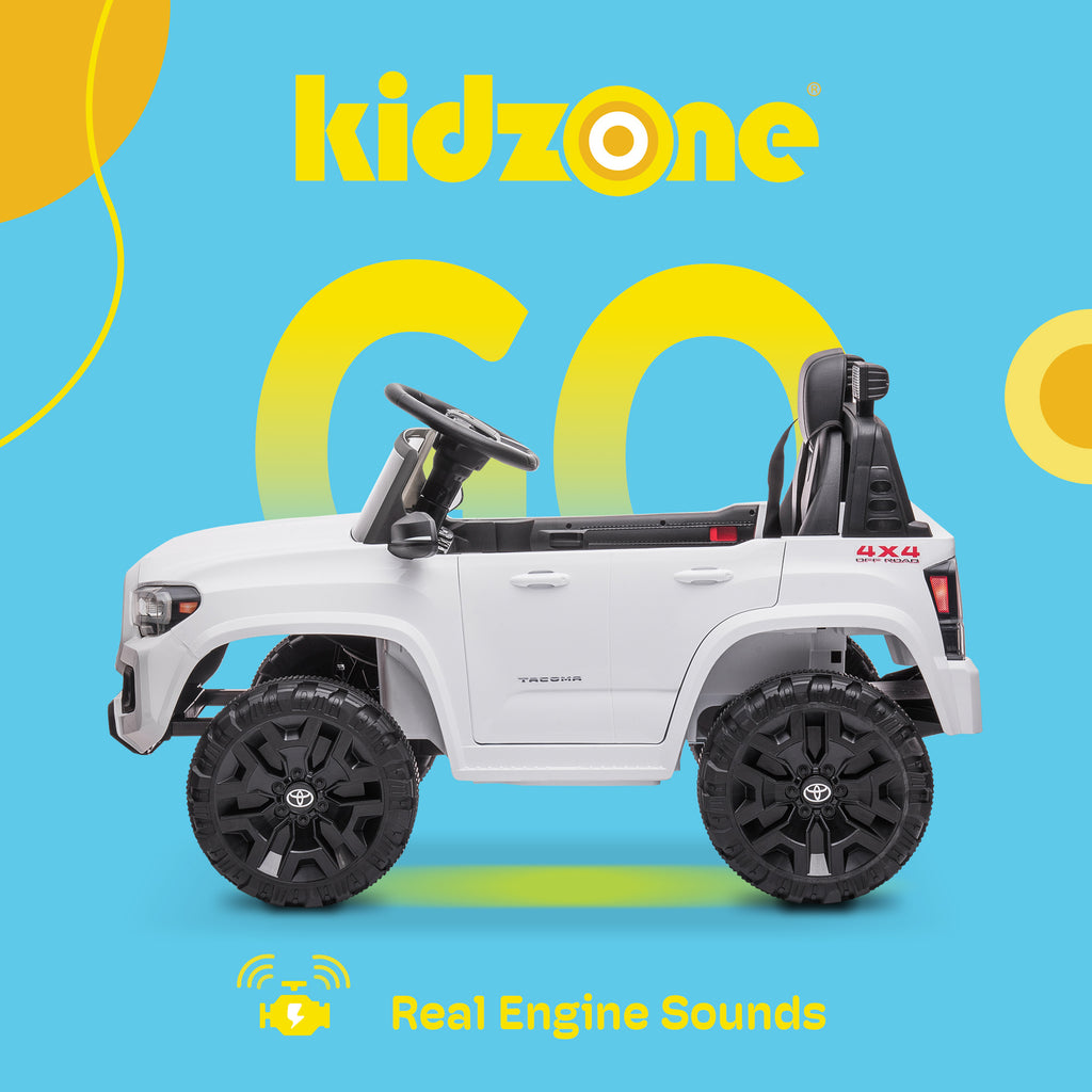 Kidzone 12V Ride-On Truck - Battery Powered Car for Kids in 7 Vibrant