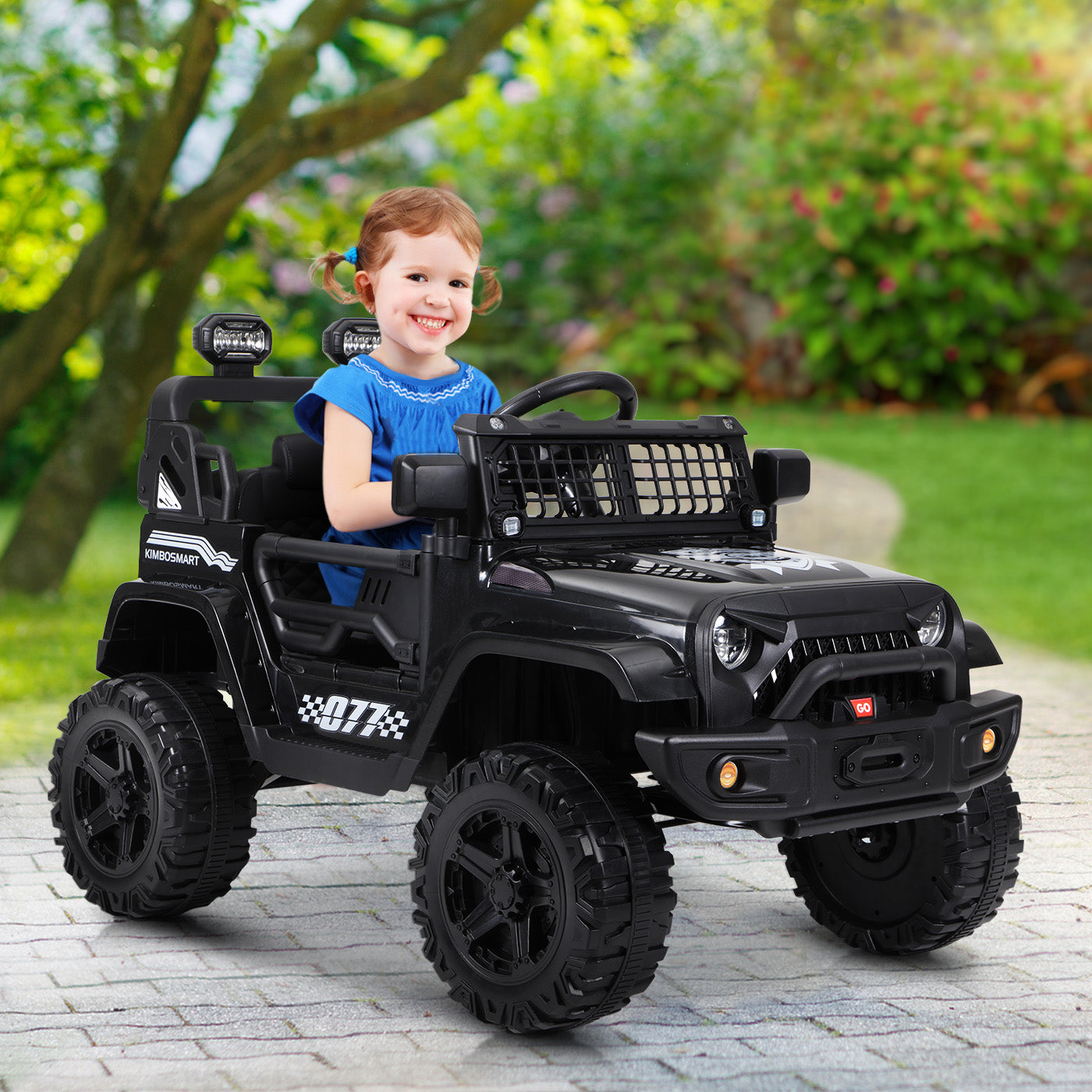 Kimbosmart 12V Electric Kids Ride On Truck Car with Remote Control and