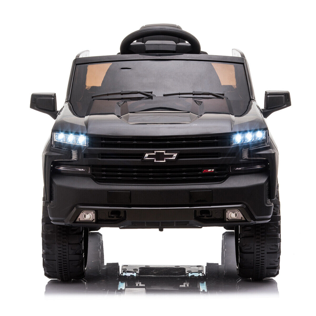 Kimbosmart Chevrolet Silverado Electric Ride-On Car for Kids with Remo