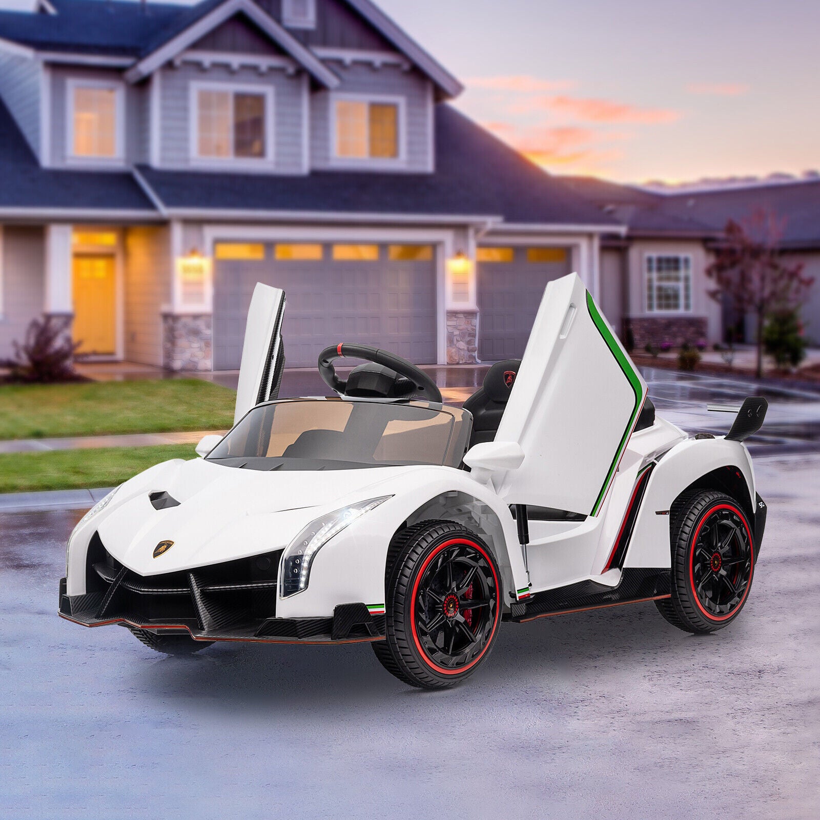2 Seater Licensed Lamborghini Electric Ride On Car for Kids with Remot
