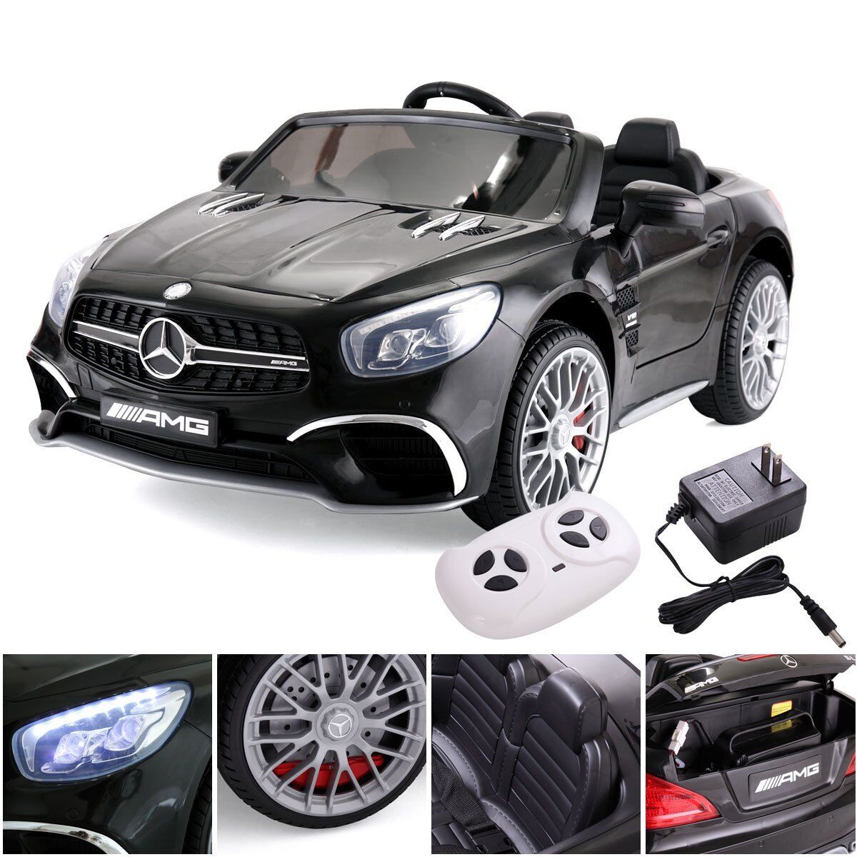 Mercedes-Benz Licensed 2 Seater Electric Ride-On Car with Remote Contr