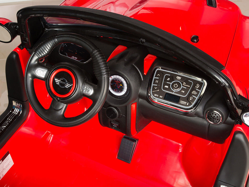 Mini Cooper 2 Seater Electric Ride On RC Car For Children W/Magic Cars