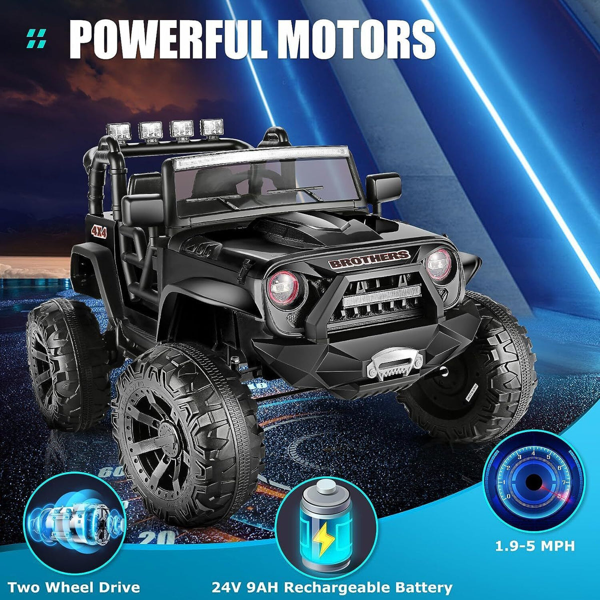 5 mph ride on cars store