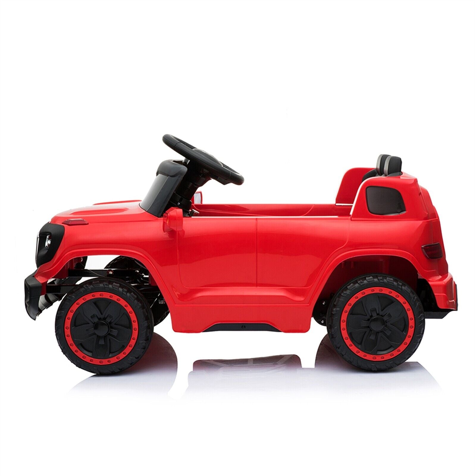Red Electric Stroller with Single 35W Motor and 6V7AH Battery for Norm