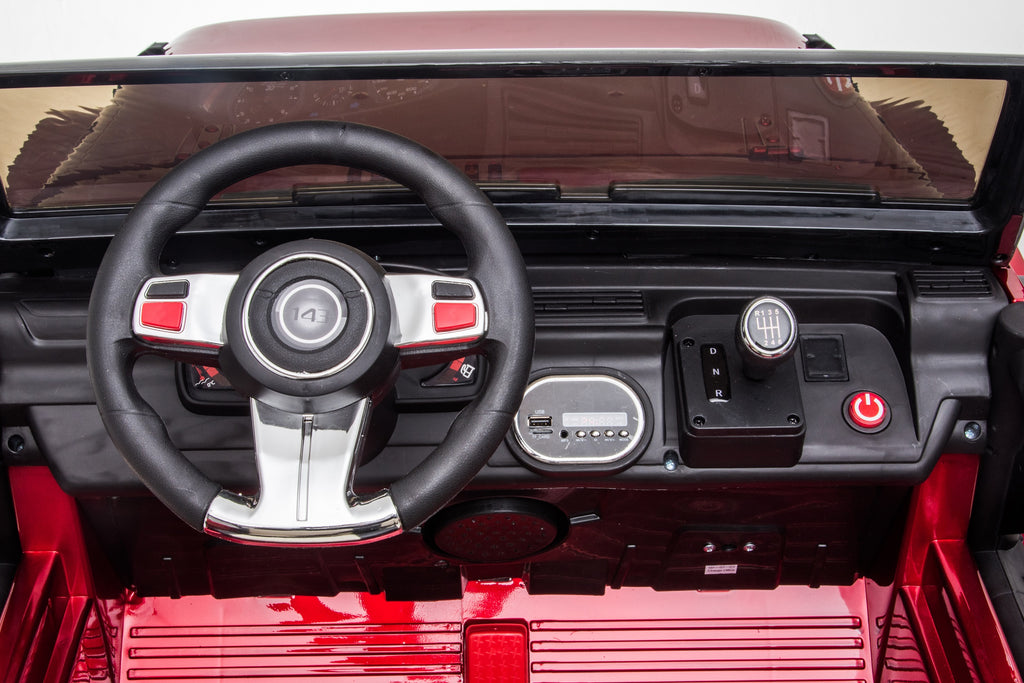 2 Seater 24 Volt 4x4 Electric Ride On Jeep Style Rubber Tires Fully Lo