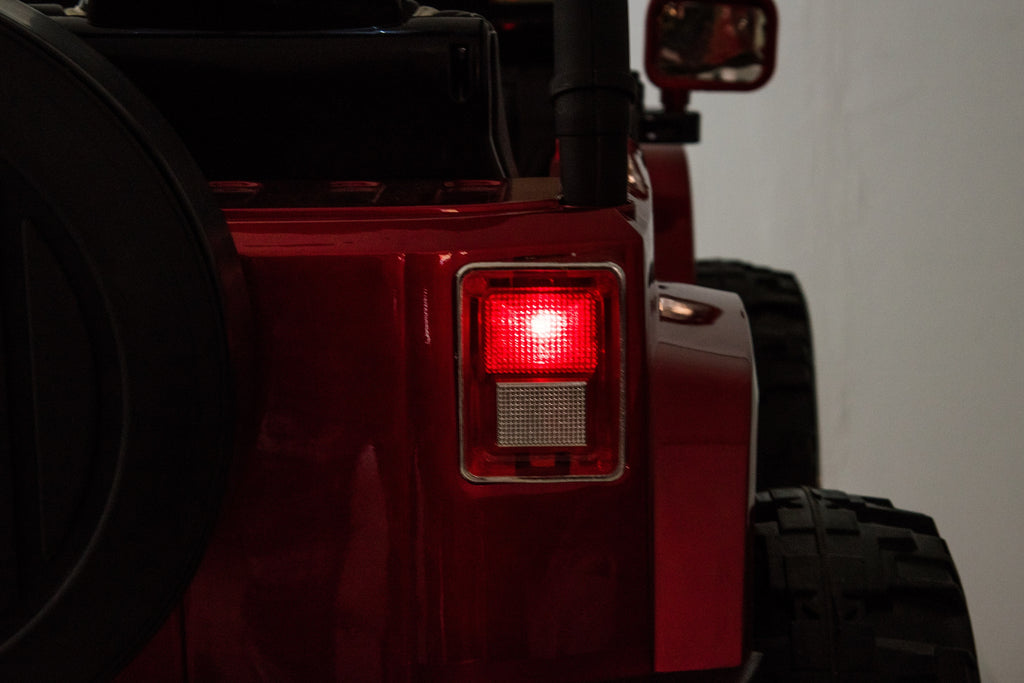 2 Seater 24 Volt 4x4 Electric Ride On Jeep Style Rubber Tires Fully Lo