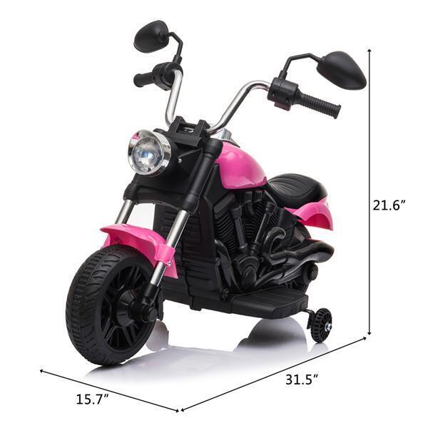 Rev Up the Fun: Electric Ride-On Motorcycle Toy with Headlights and Tr