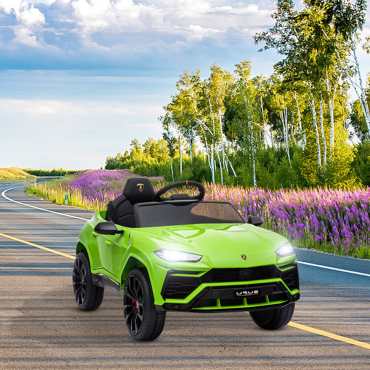 Licensed Lamborghini Urus 12V Kids Ride On Car Green