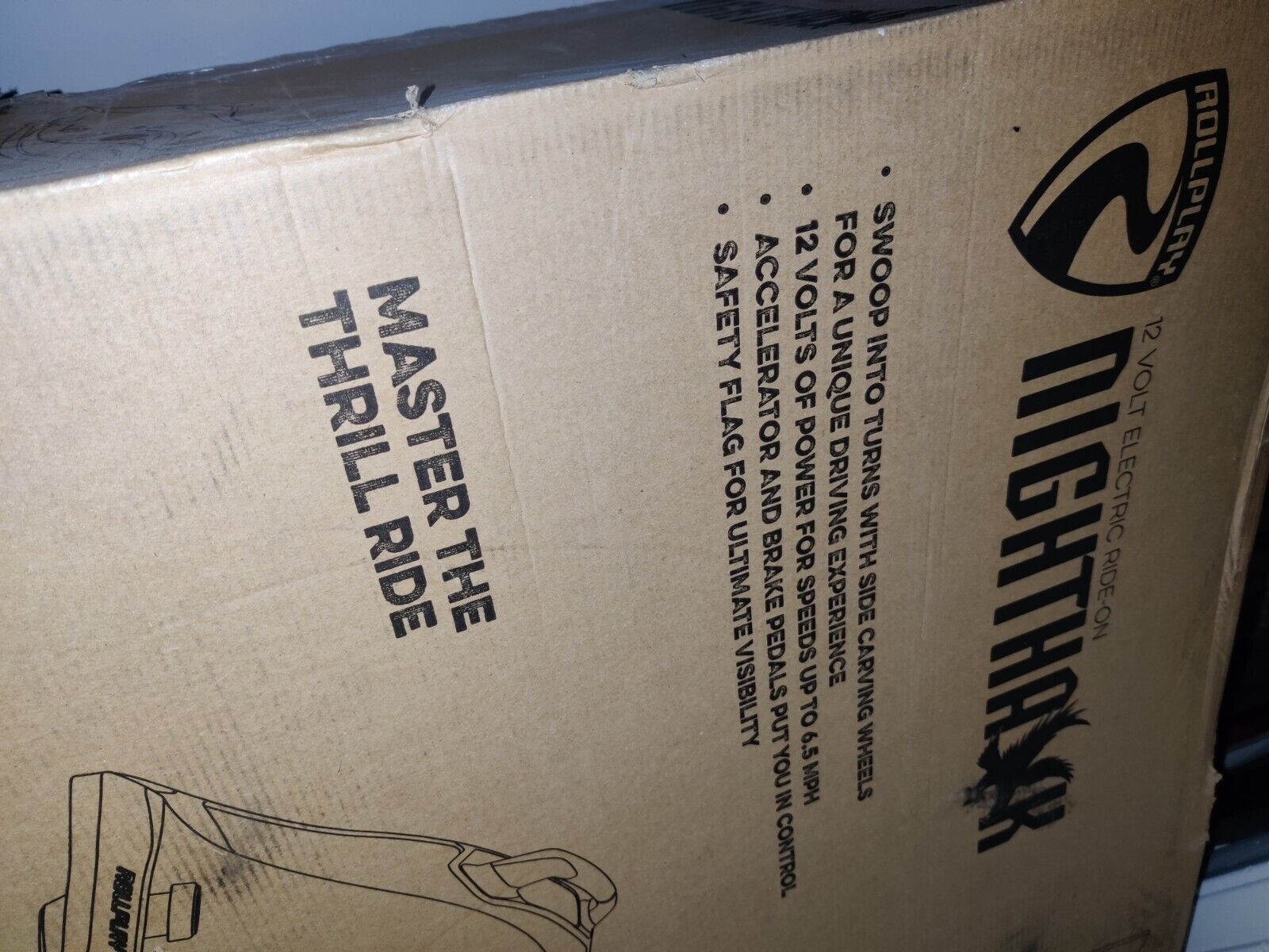 Rev Up the Fun with the Nighthawk Electric Ride Toy - Suitable for Age