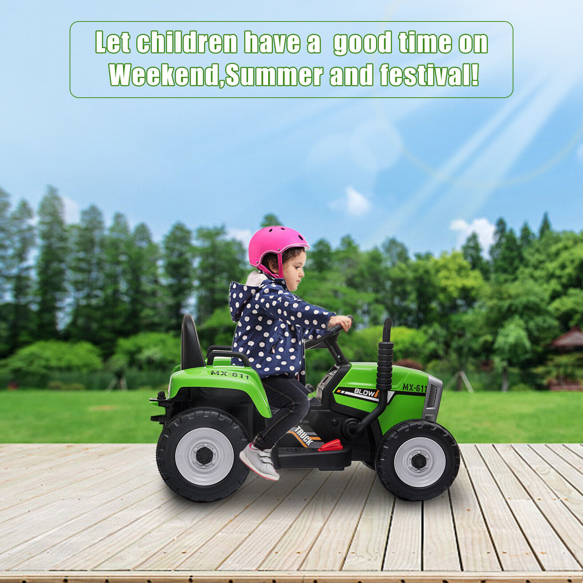 Electric tractor for toddlers store