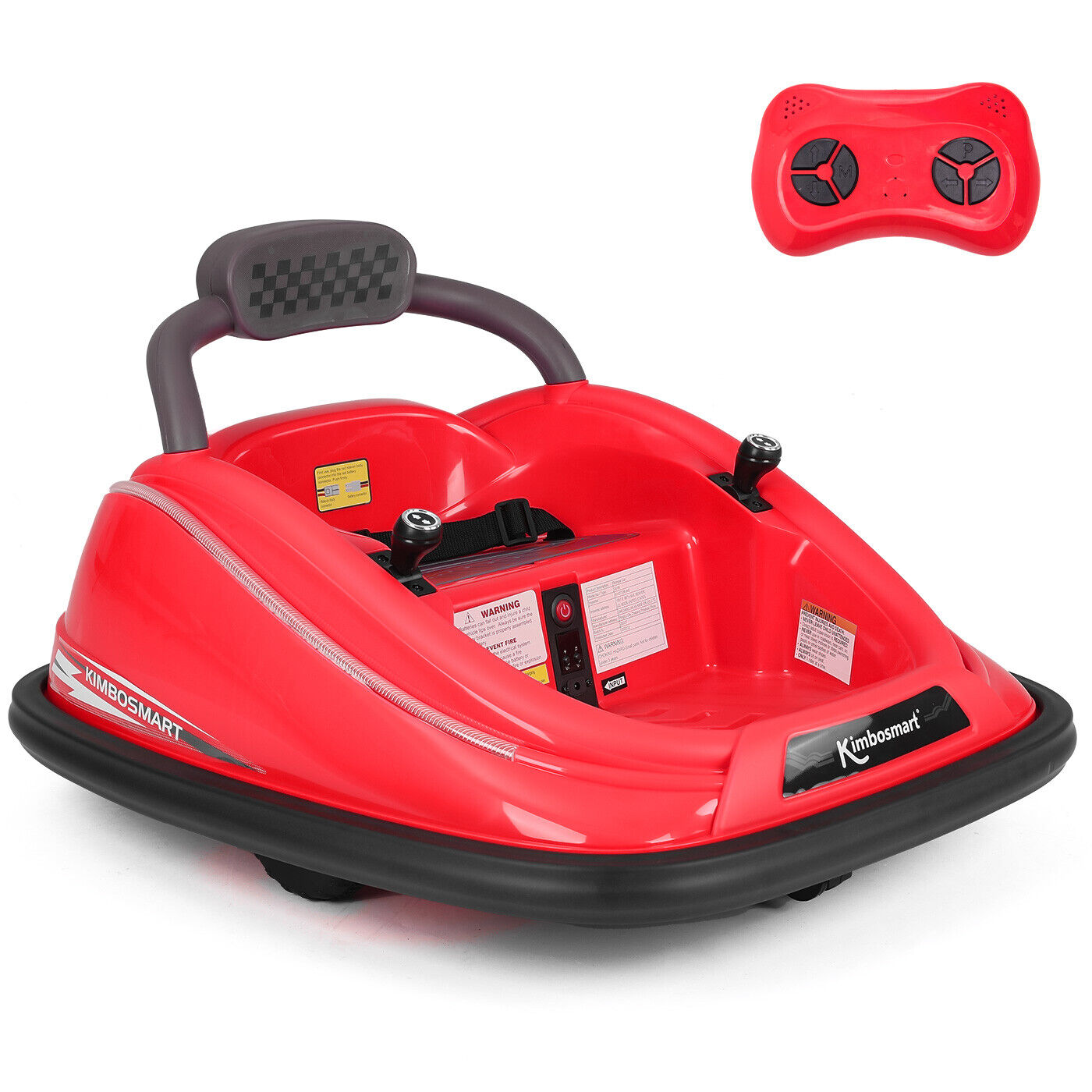 Kimbosmart Electric Bumper Car for Kids - Remote Controlled 360° Spin