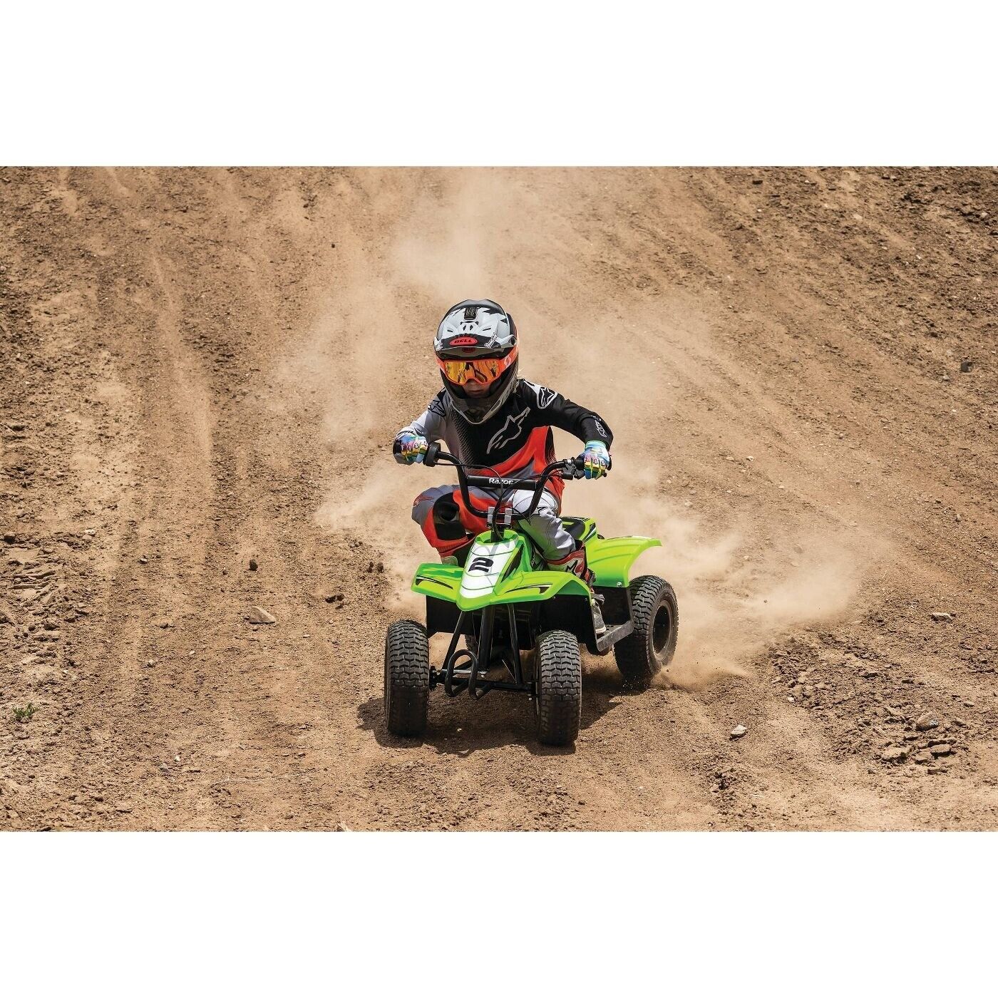 Razor 24V Dirt Quad SX McGrath Electric Ride-On - Green - Boost Motor