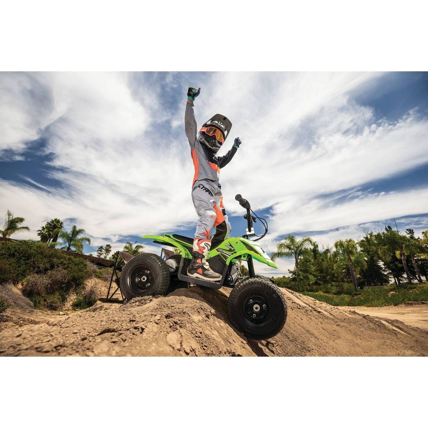 Razor 24V Dirt Quad SX McGrath Electric Ride-On - Green - Boost Motor