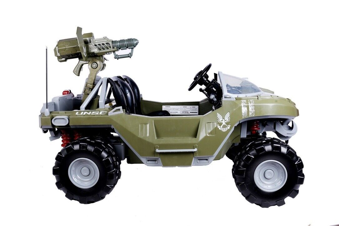 Halo Warthog Electric Ride-On Vehicle with Laser Tag Gun and Body Armo