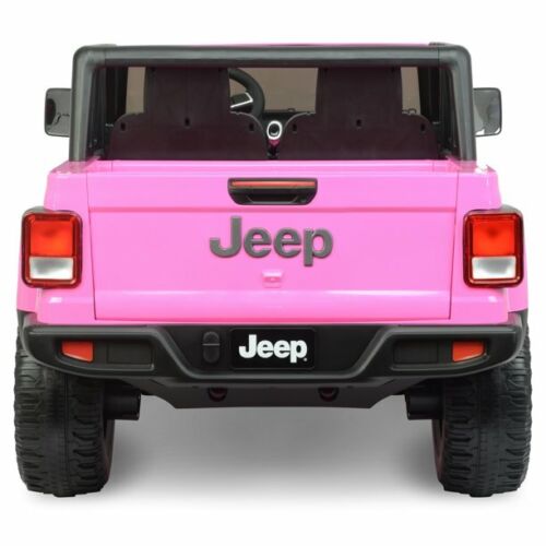 12 volt Pink Jeep Gladiator Electric Ride-On Toy Vehicle - Fast and Se