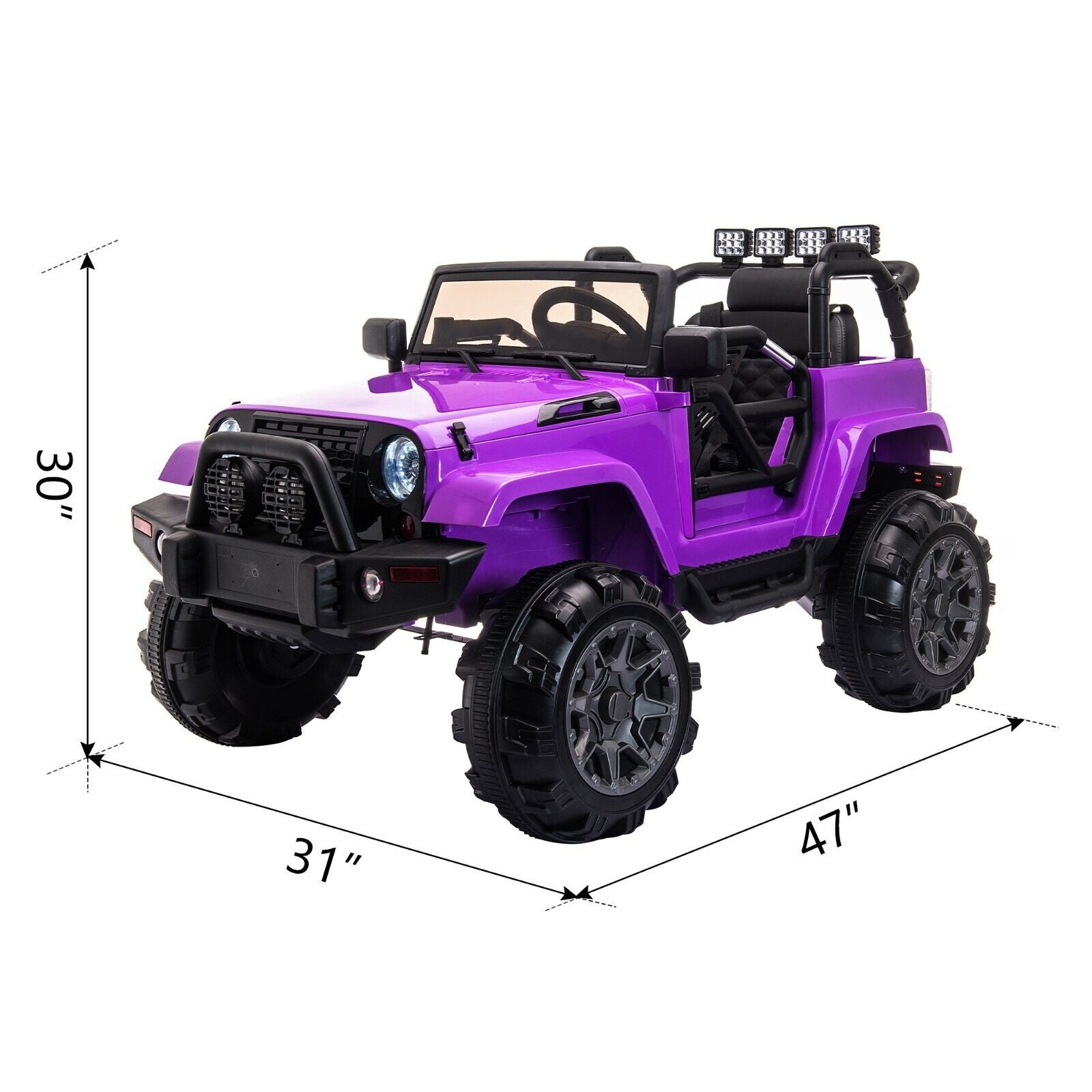 TOBBI 12V Kids Electric Truck with Remote Control - Fun Ride-On Car fo