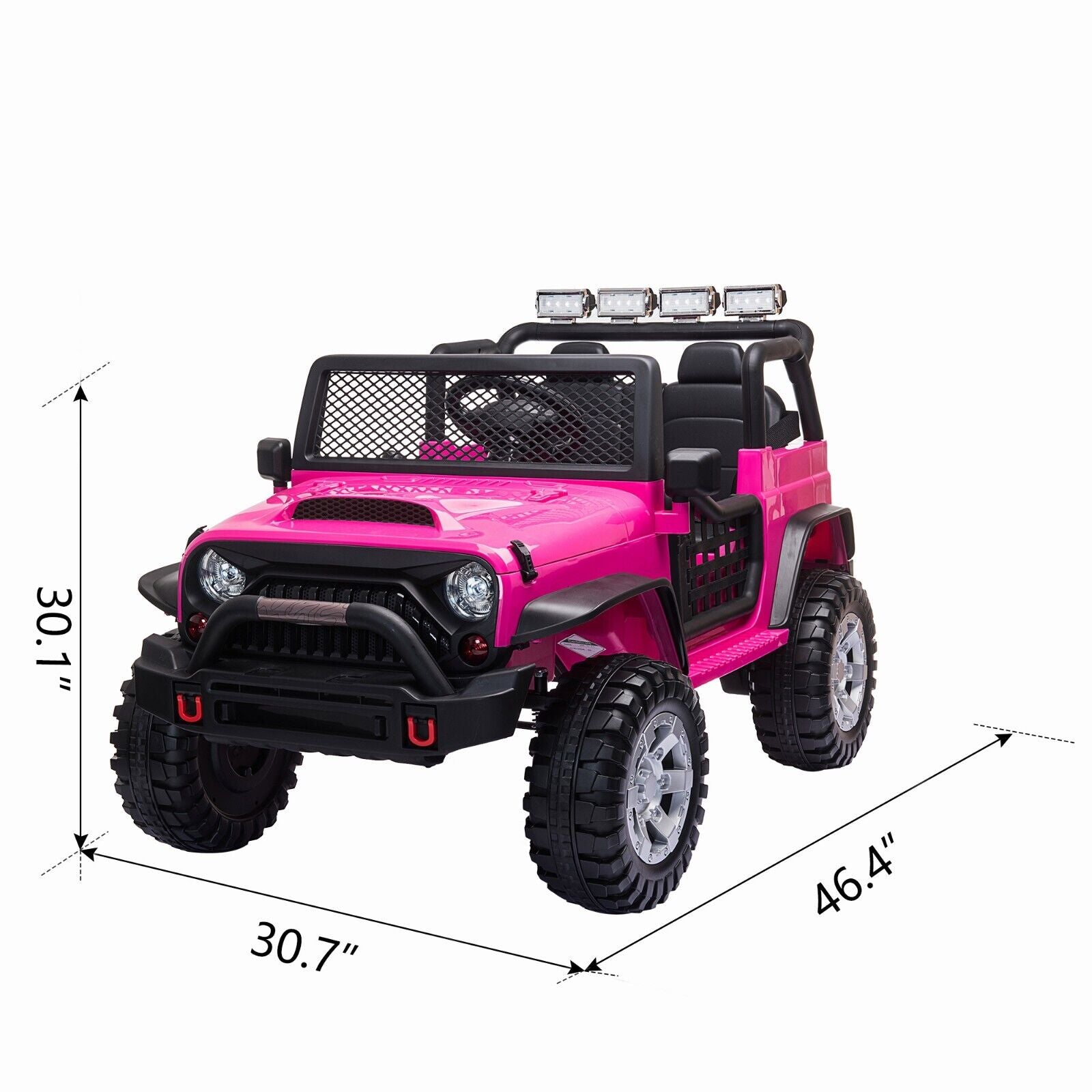 TOBBI 12V Kids Ride-On Truck with Remote Control and Electric Battery