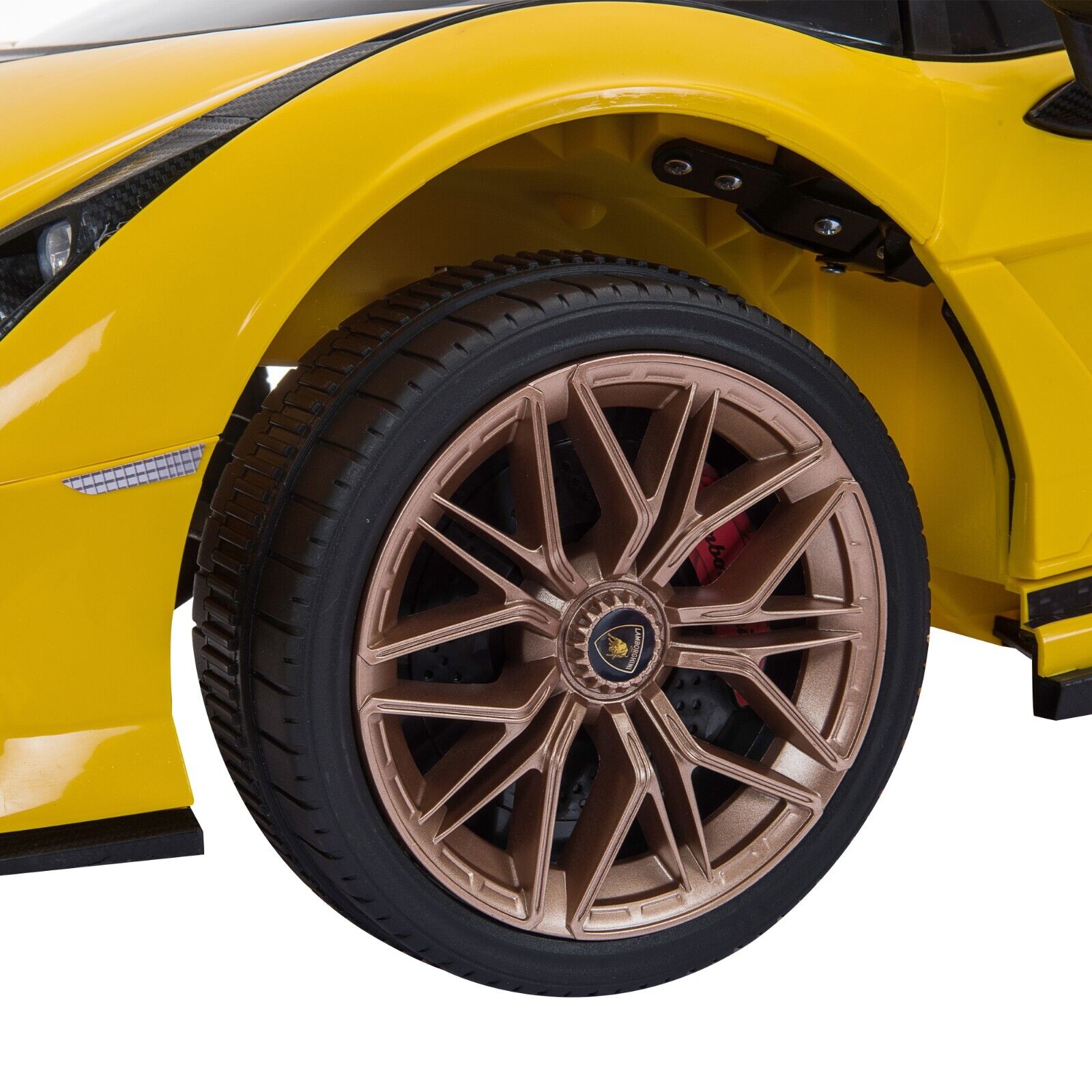 TOBBI 12V Lamborghini SIAN Electric Ride-On Car with Remote Control fo