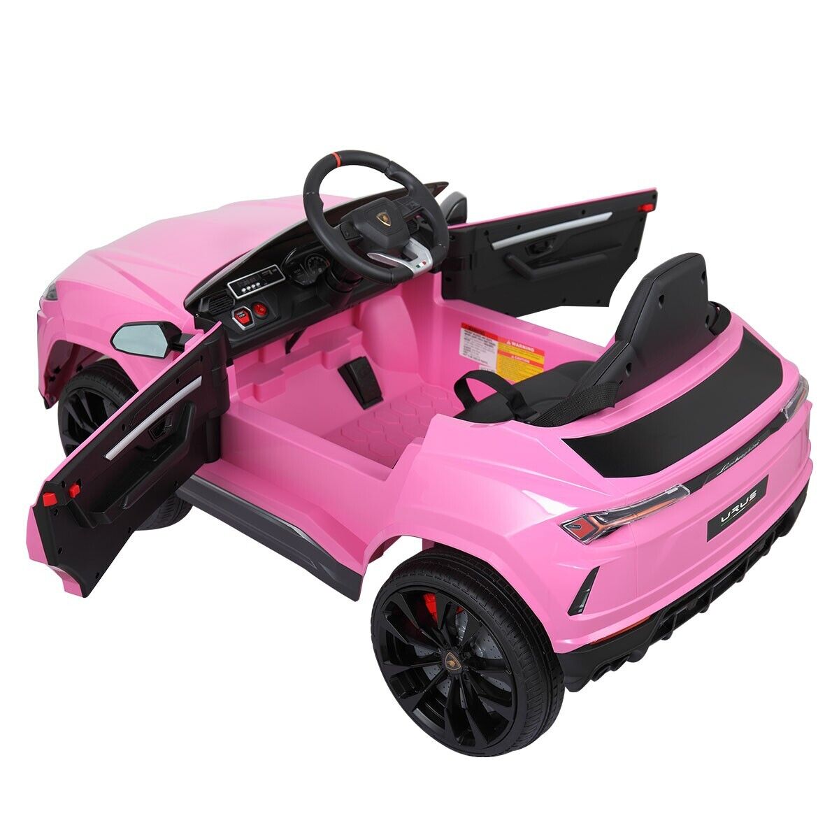 TOBBI 12V Lamborghini SUV Ride-On Car for Kids with Remote Control, MP