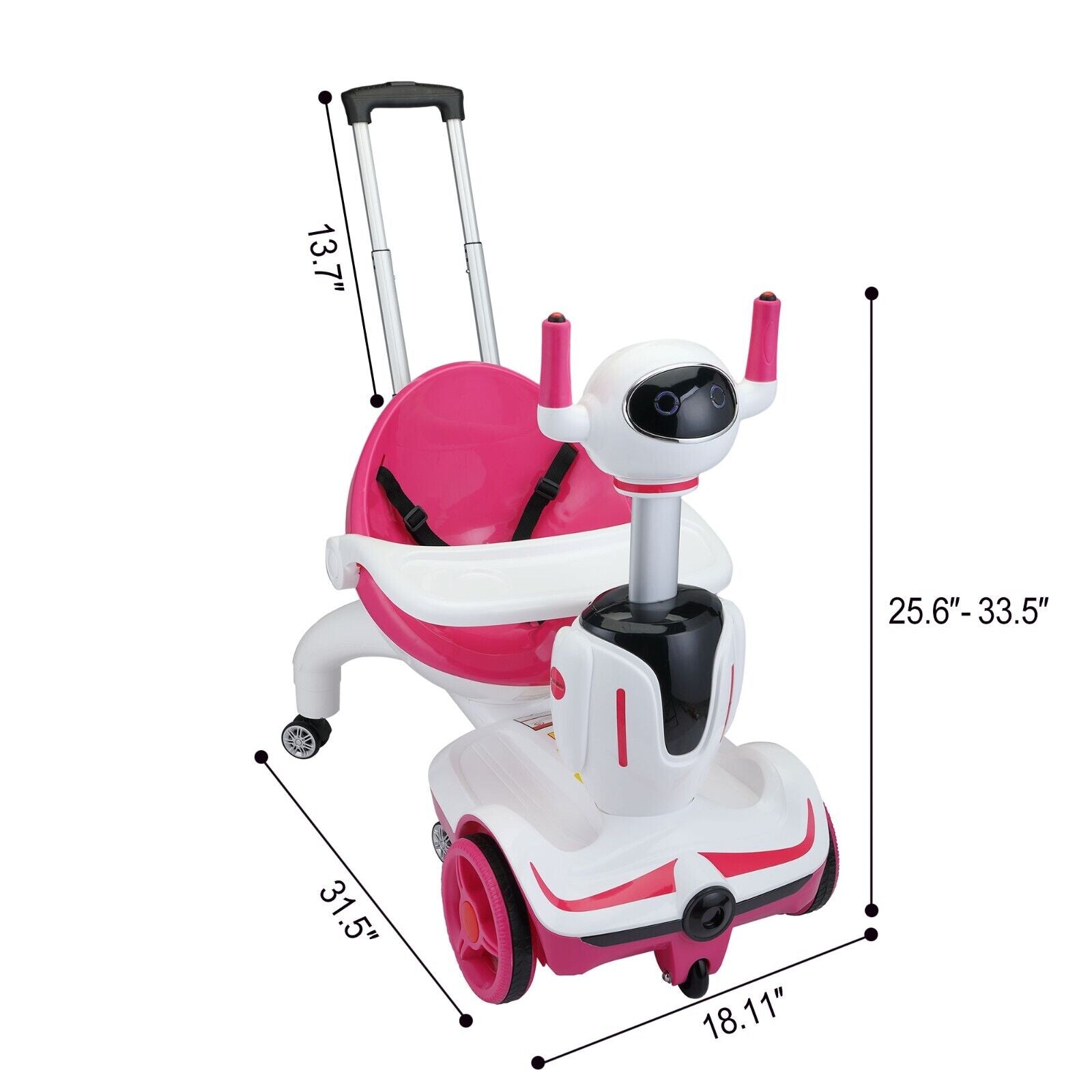 TOBBI 3-in-1 Electric Scooter Robot Buggy: Transformative Ride-On Vehi